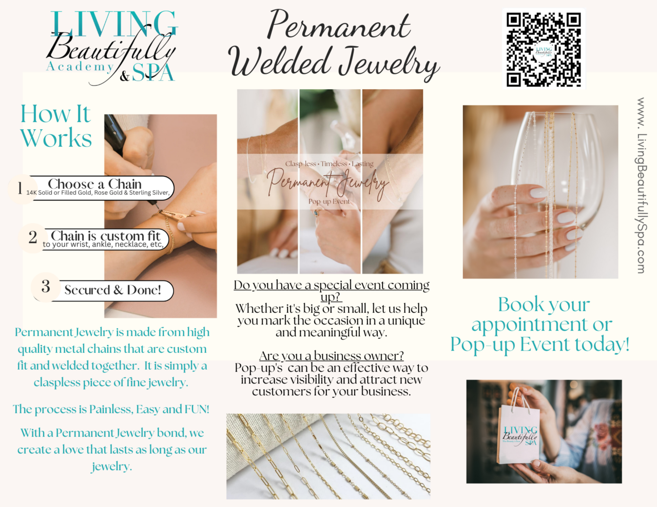 Permanent Jewelry - Living Beautifully Spa