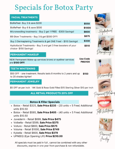 Botox Specials - Living Beautifully Spa